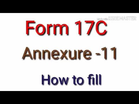 How to fill form 17C # Form 17C ని నింపడం ఎలా? - YouTube
