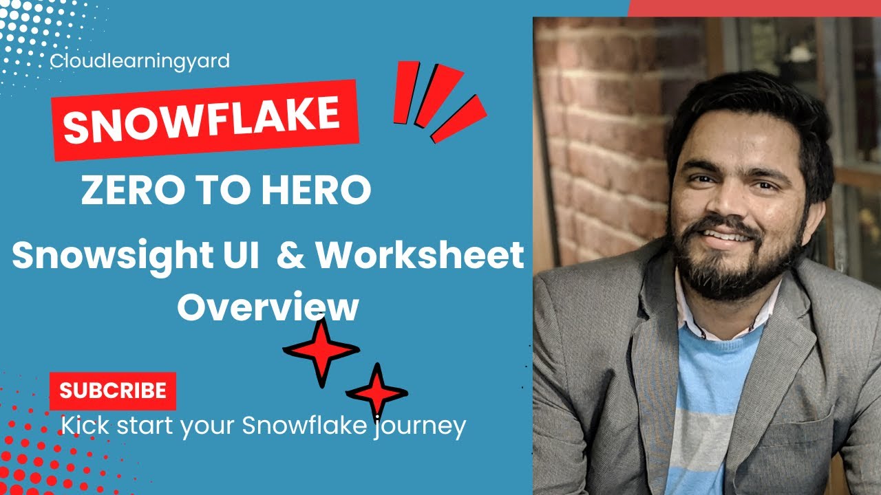 #4 Snowflake Snowsight UI walkthrough & Worksheet Overview - YouTube