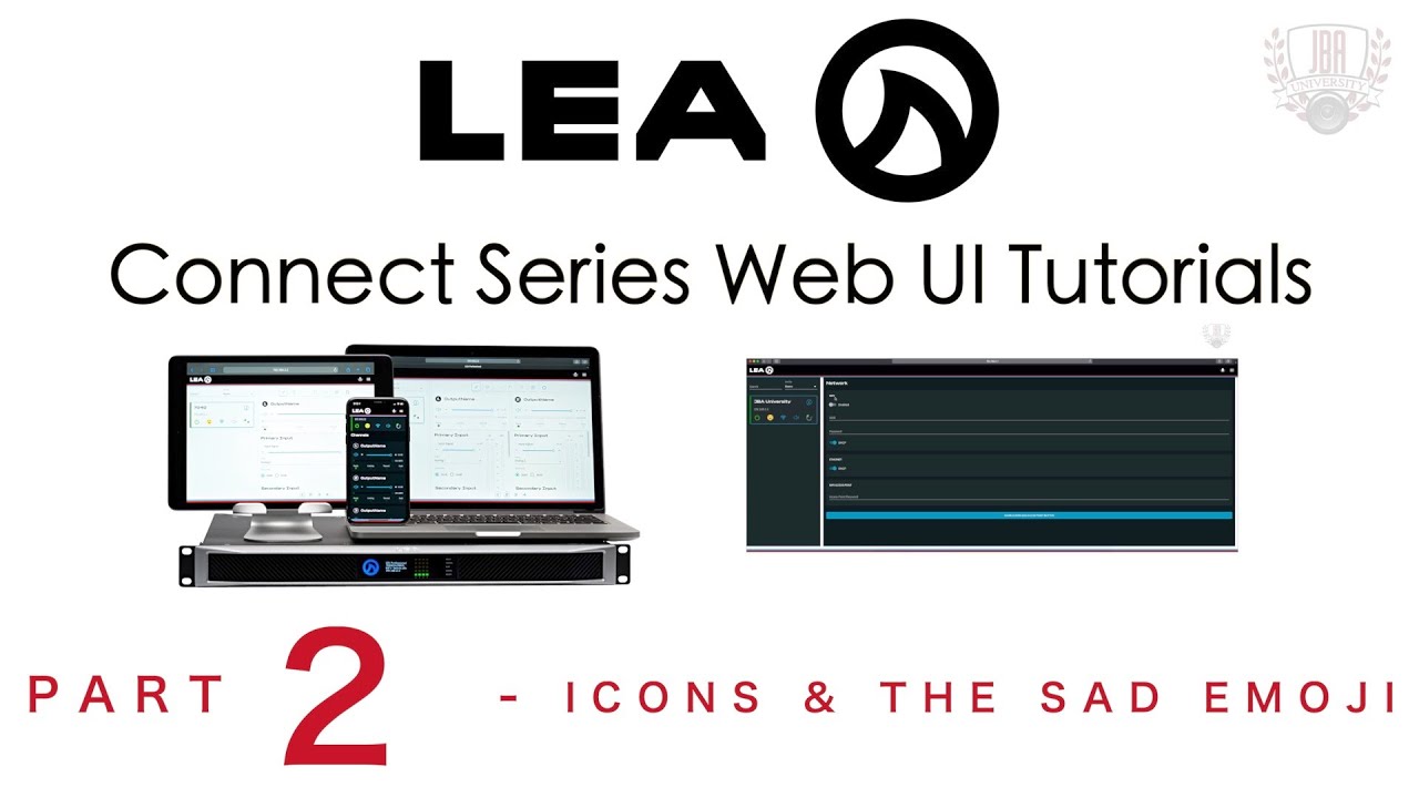 LEA Connect Series Web UI App - Part 2 - Icons and the Sad Emoji - YouTube