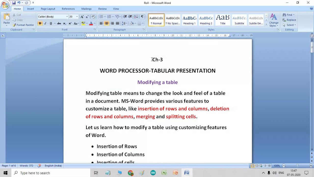 Class 6 computer word - YouTube