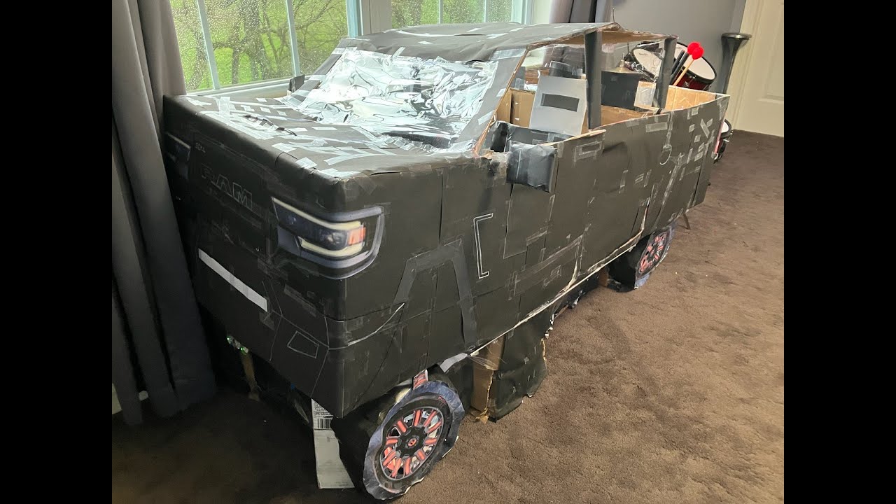 Cardboard Ram 1500 TRX Walkaround - YouTube