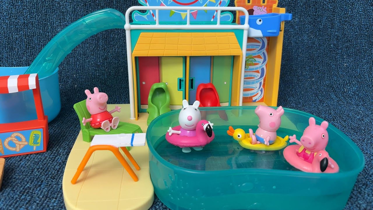 10 Minutes Satisfying with Unboxing Peppa Pig Swimming Pool Toys ...