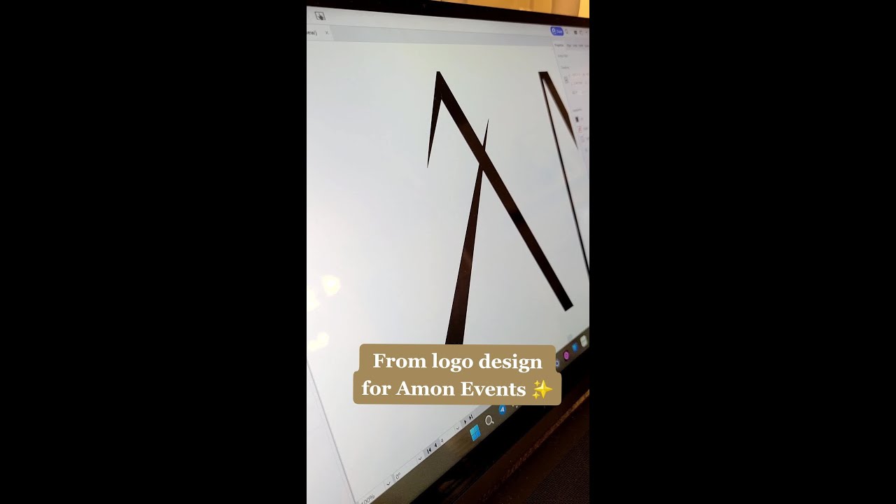 Design with us ️ From logo design for Amon Events #branddesigner # ...