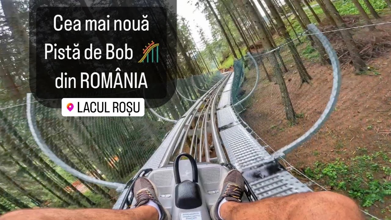 Pista de bob - Lacul Rosu - cel mai nou Alpine Coaster din ROMÂNIA 2023 ...