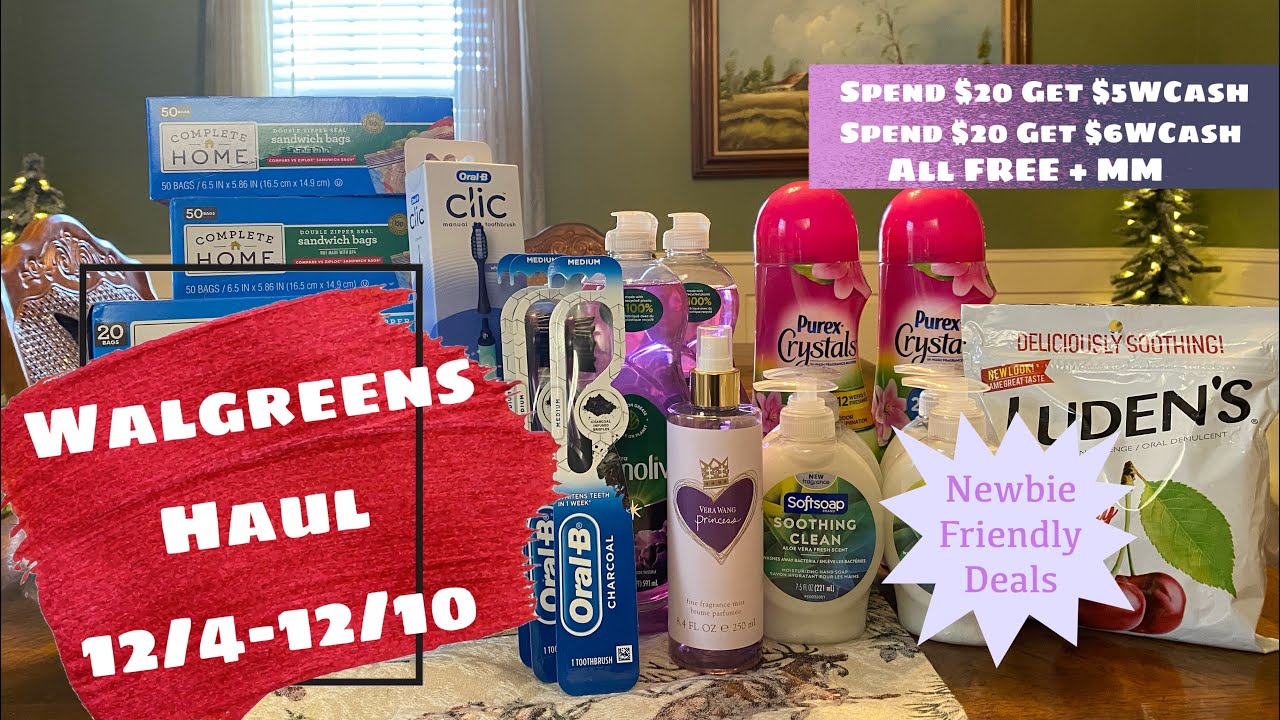 WALGREENS HAUL 12/4-12/10 | NEWBIE FRIENDLY DEALS | ALL FREE + $0.79MM ...