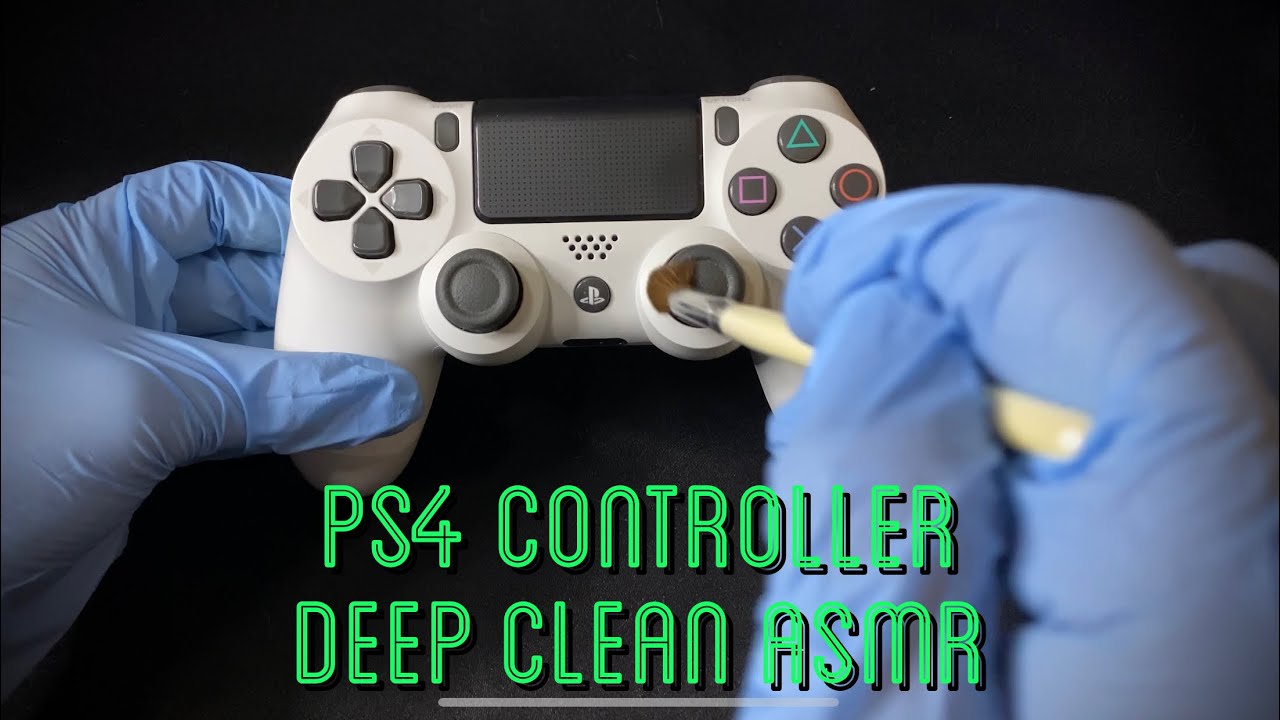 ASMR Deep Cleaning Old PlayStation 4 Controller (NO TALKING) - YouTube
