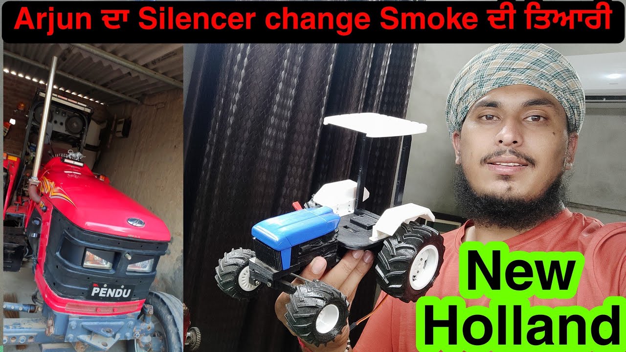 Arjun new Silencer smoke system soon and new holland hood - YouTube