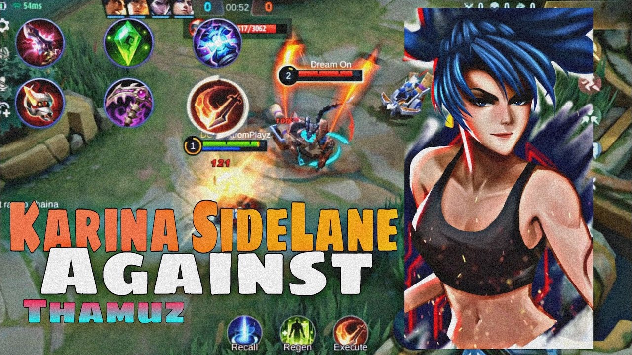Karina exp lane against Thamuz with brokennn build // fullgame play ...
