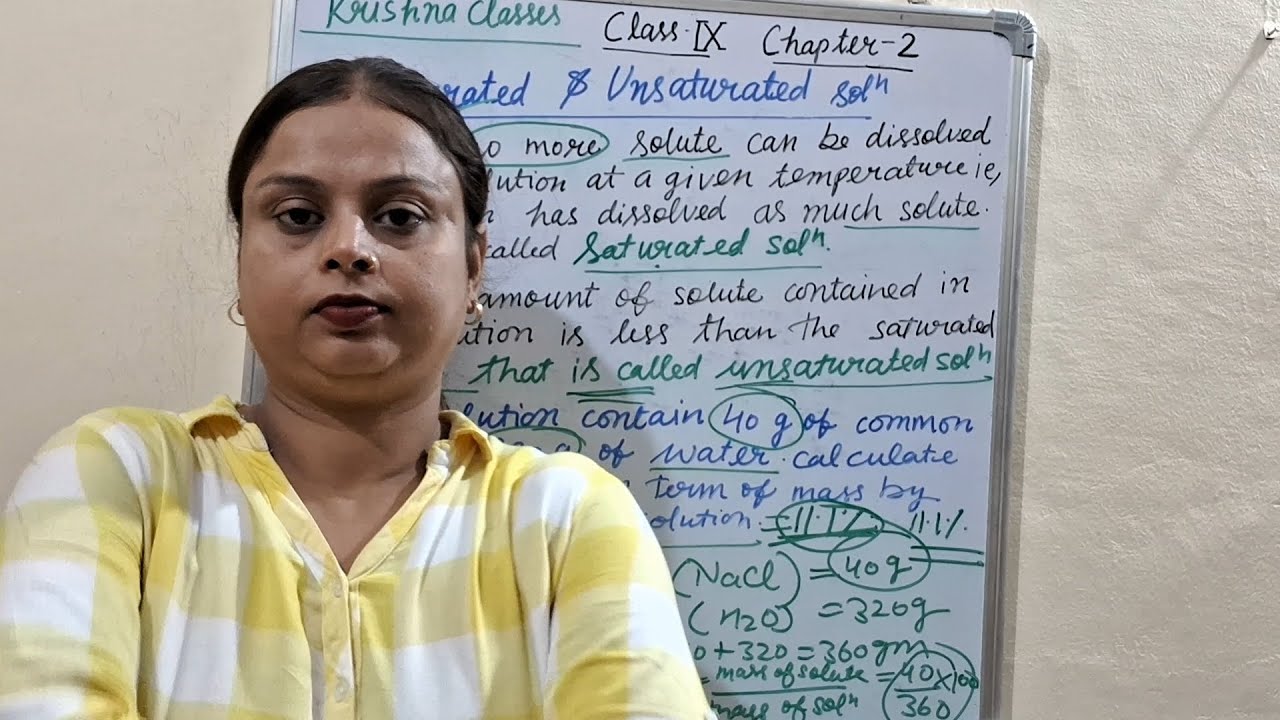 Class IX( Chapter-2) BY SURABHI Ma'am @Krishna_Classes123 #saturated # ...