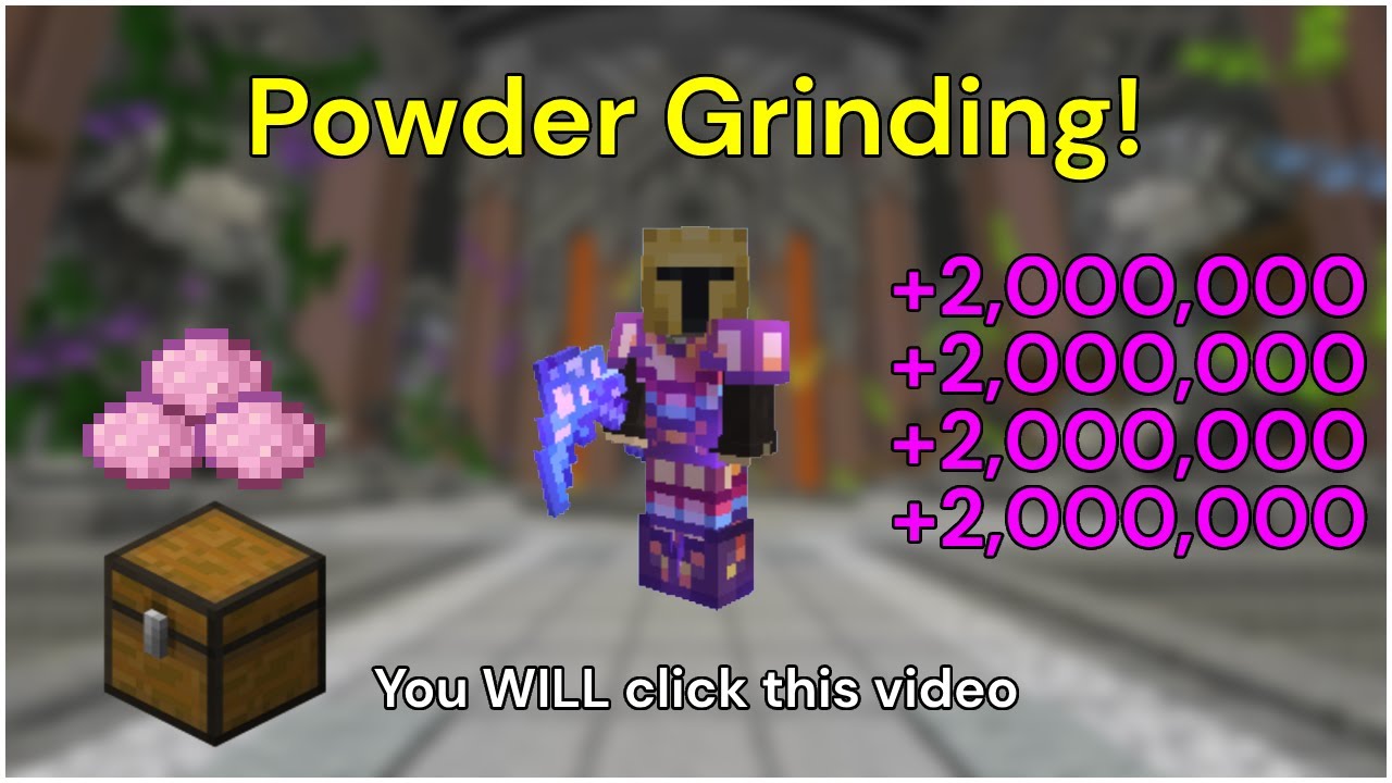 Hypixel Skyblock - Power Grinding - YouTube