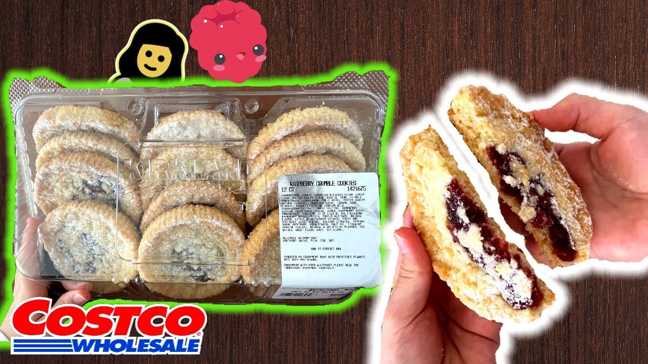 Raspberry Crumble Cookies - Costco Product Review - YouTube