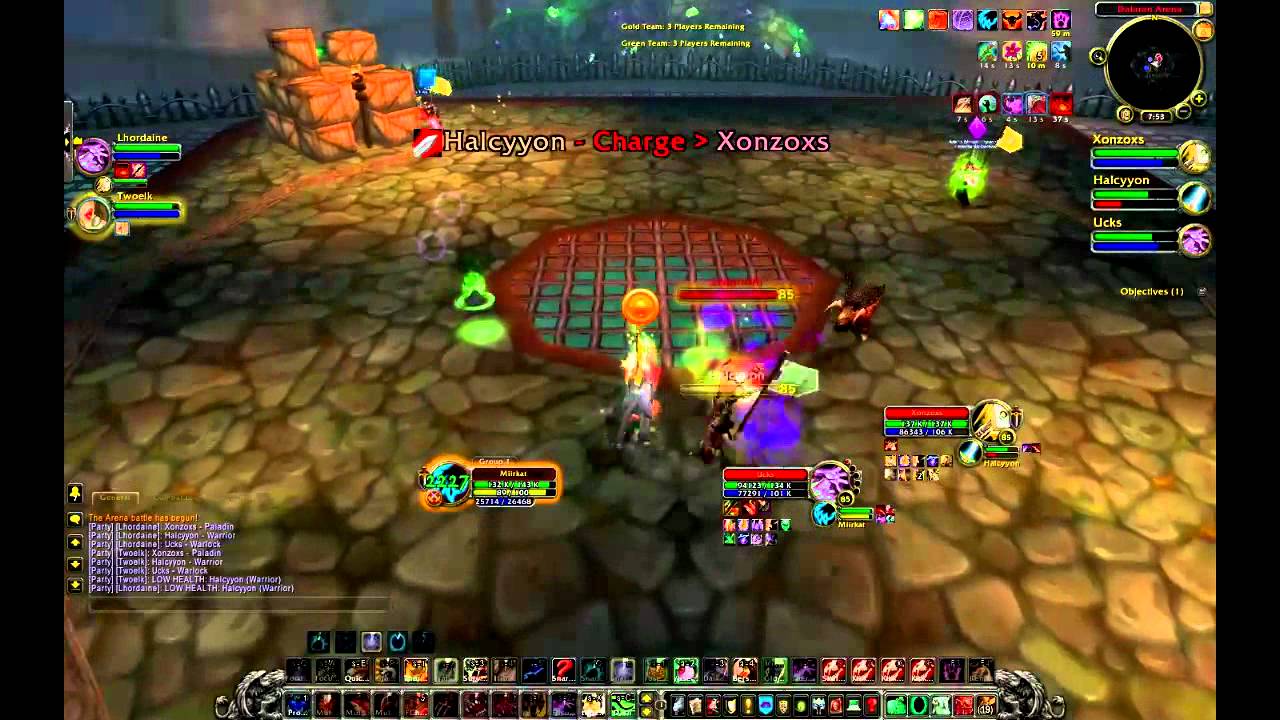 Feral Warlock Shaman vs Warrior Warlock Paladin - BEASTED - YouTube