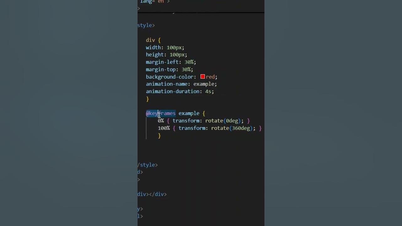 css animation keyframes #css #html #shorts #ytshorts - YouTube