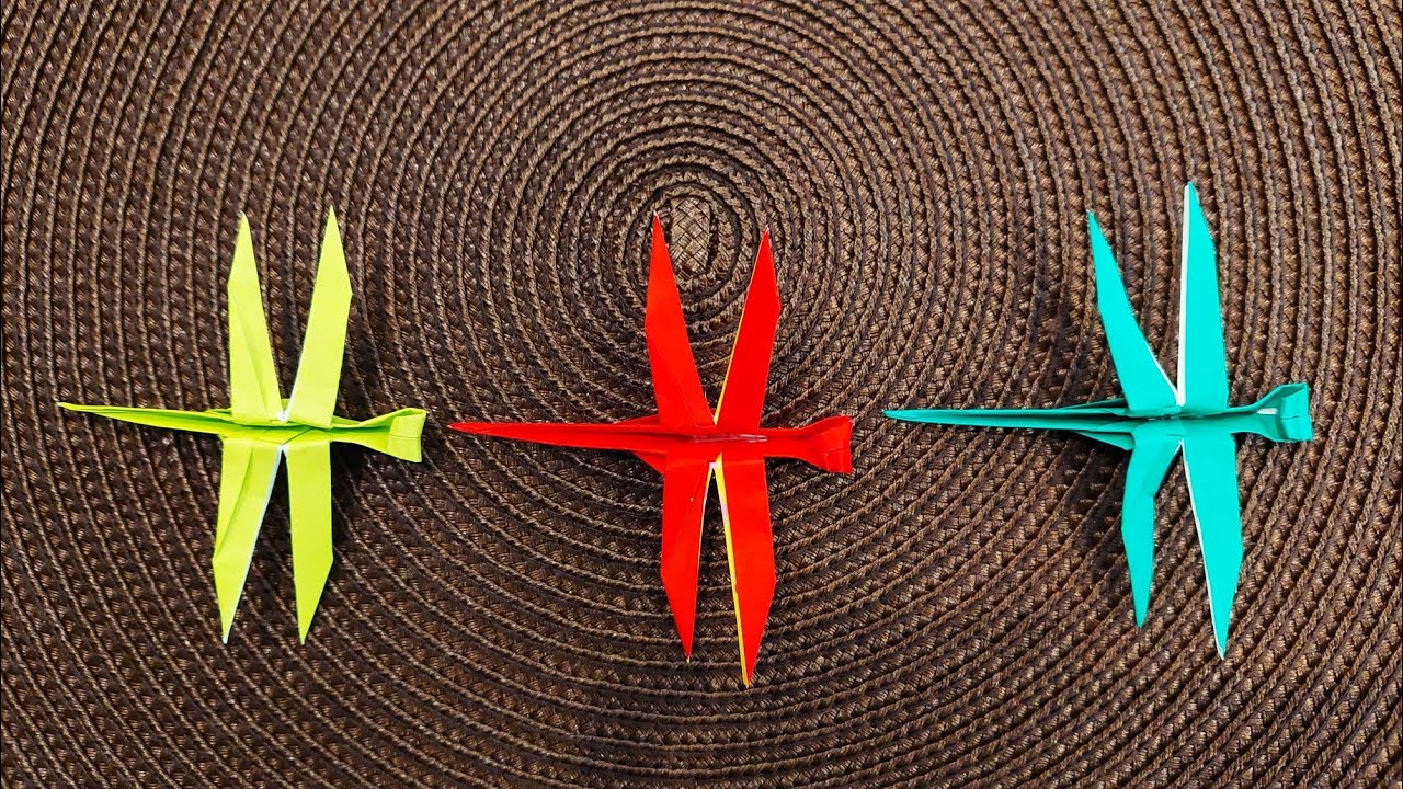🐉ORIGAMI DRAGON FLY!🦟 How To Make Paper Dragon Fly~ - YouTube