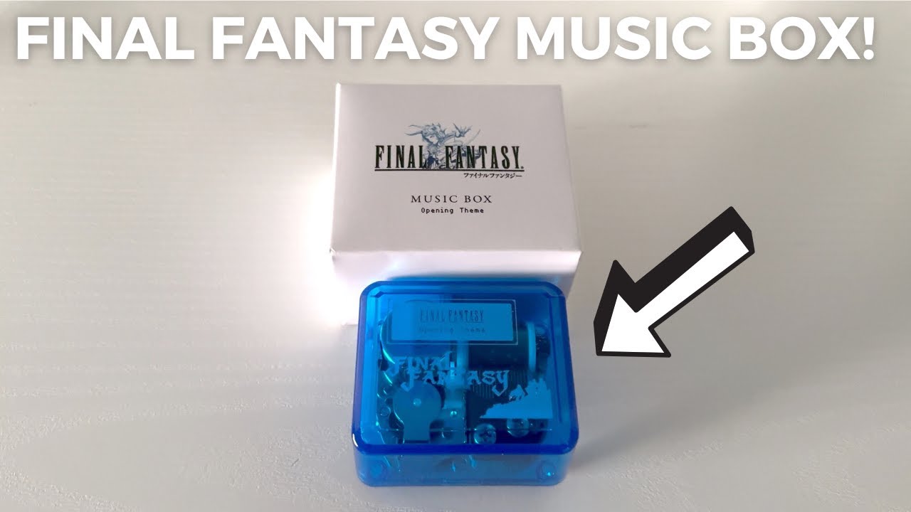 THIS MUSIC BOX IS SO COOL! Final Fantasy Opening Theme Music Box @tech ...