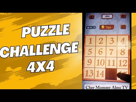 Live NUMBER PUZZLE CHALLENGE 4X4 #brainteaser #numberpuzzle #puzzlelive ...