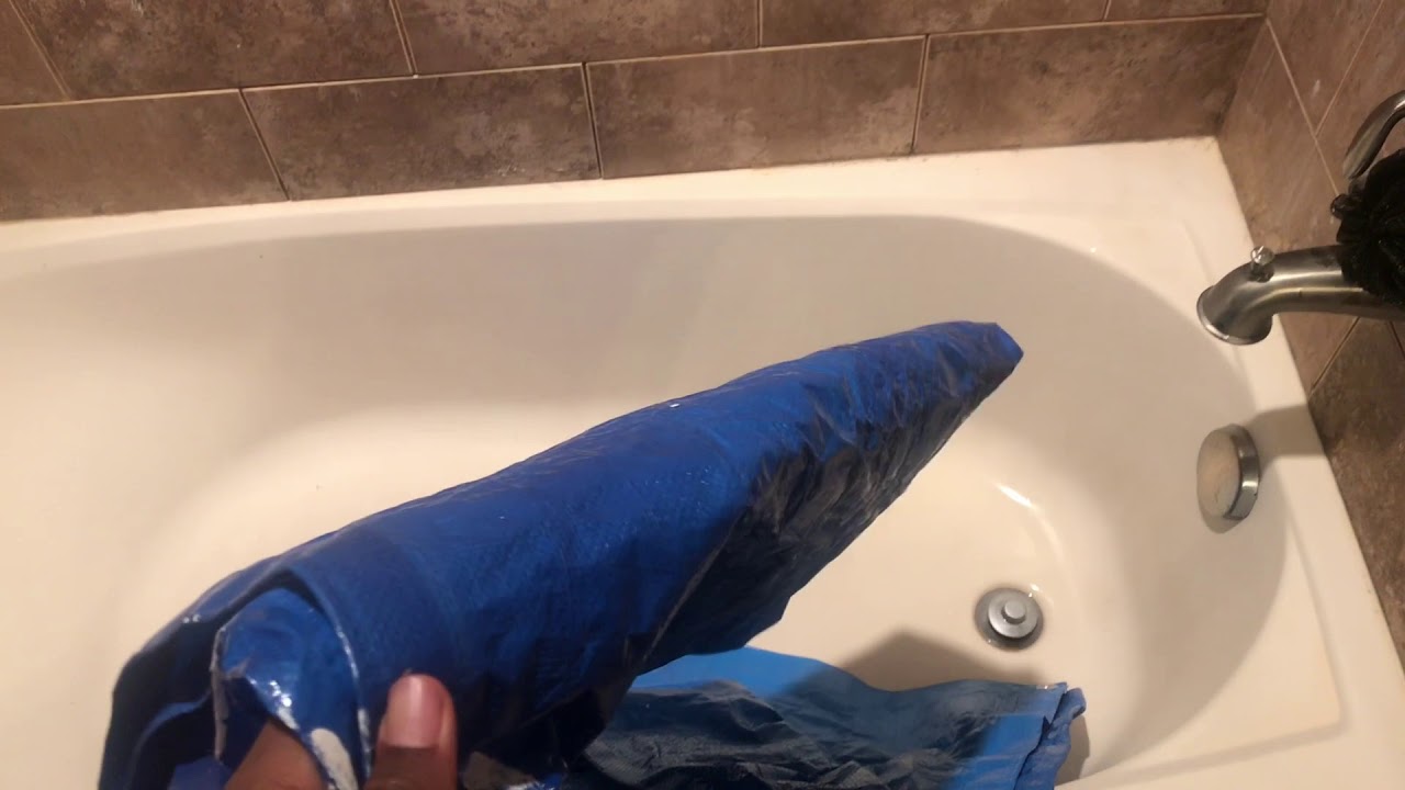 Rust Removal from shower rod - YouTube