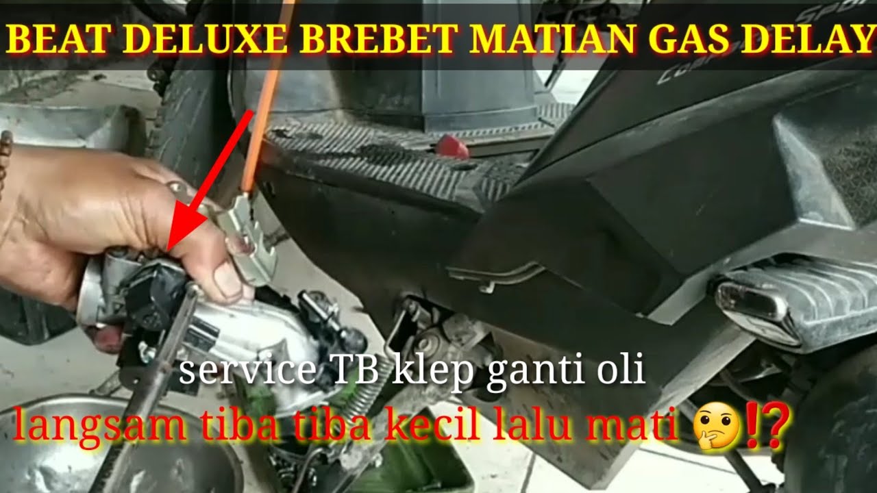 CARA SERVICE BEAT DELUXE LANGSAM SUKA MATI SAAT JALAN || SERVICE ...