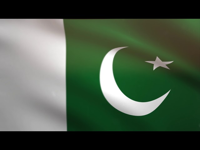 Pakistan Flag Waving Animated