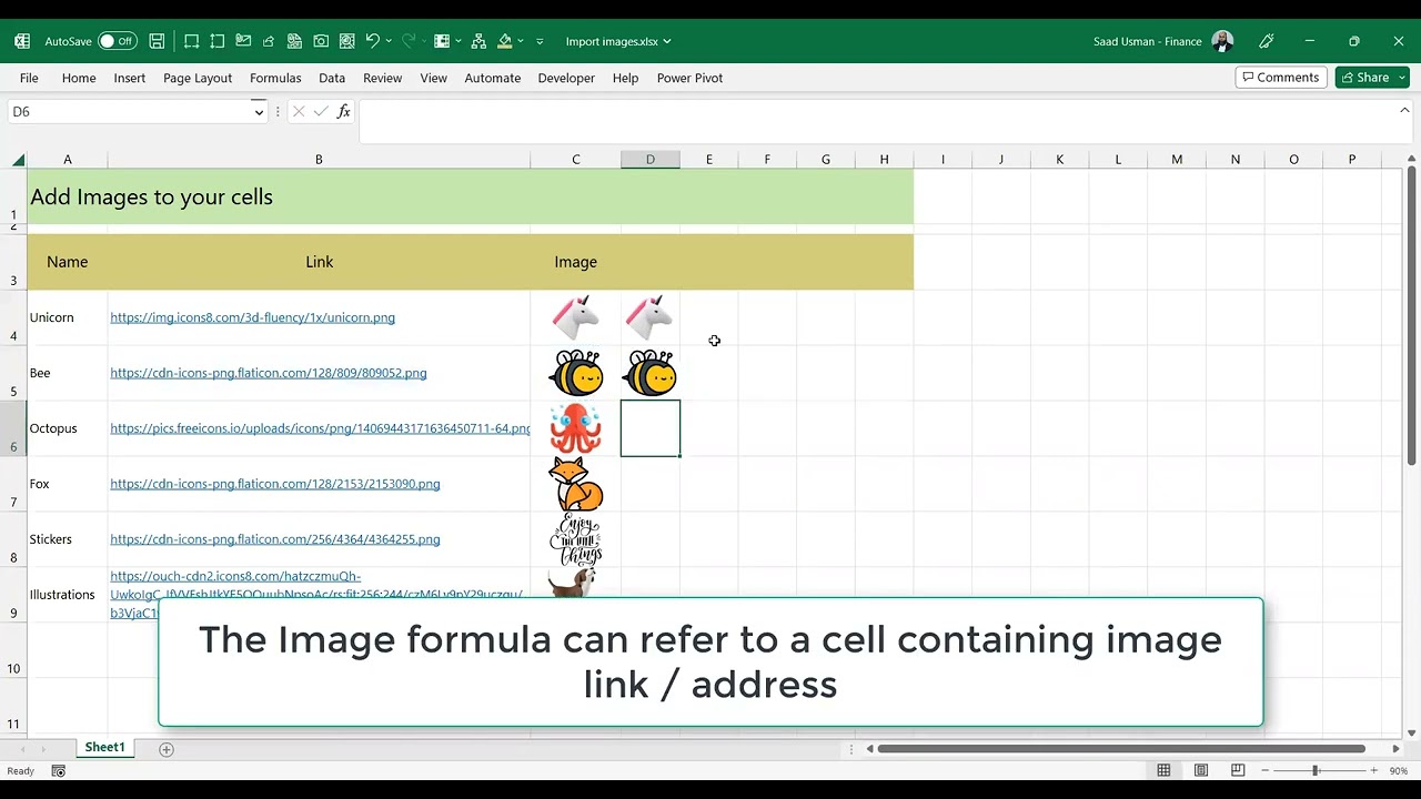 Add Images In Excel YouTube Add Images In Excel YouTube