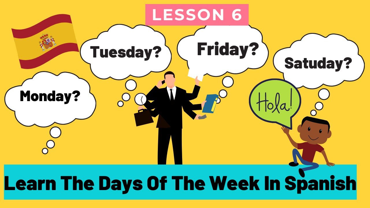 Learn The Days Of The Week In Spanish | Days of the Week in Spanish ...