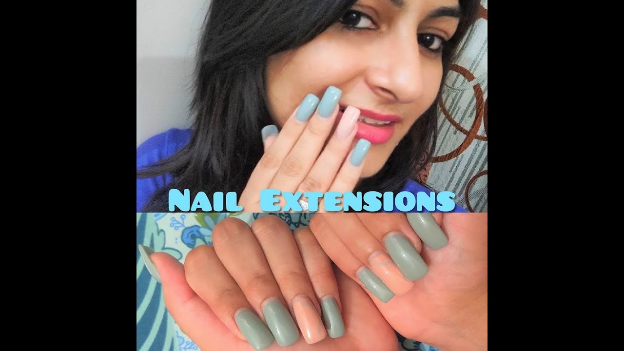 Nail Extentions, Fake Nails, Liquid Glam Studio Chandigarh - YouTube