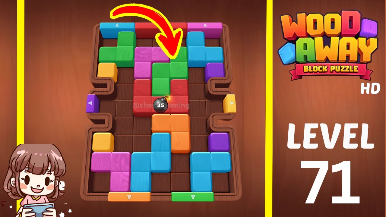Wood Away Level 71 Solution Walkthrough - YouTube