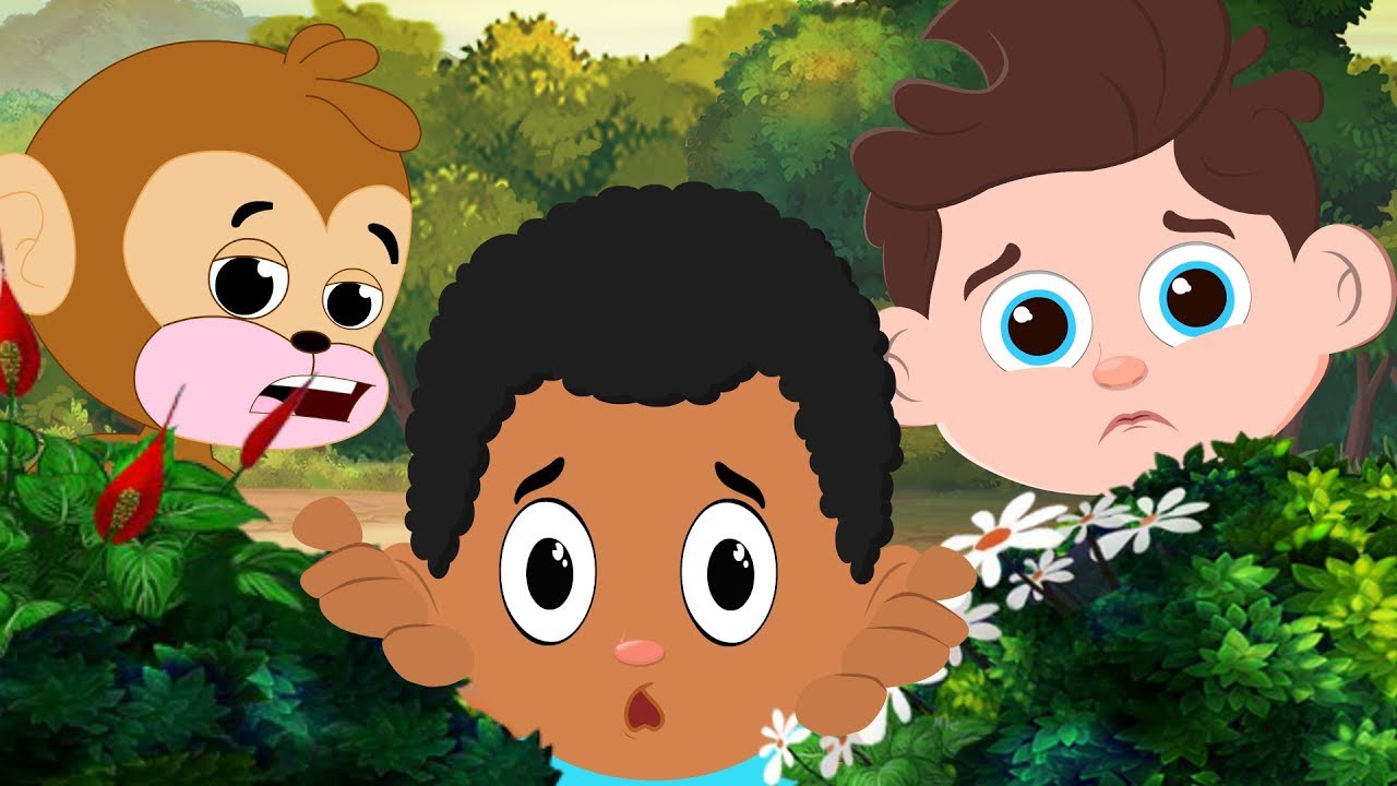 Little Monkey & Magical deer saves baby dinosaur from The LION | Cars ...