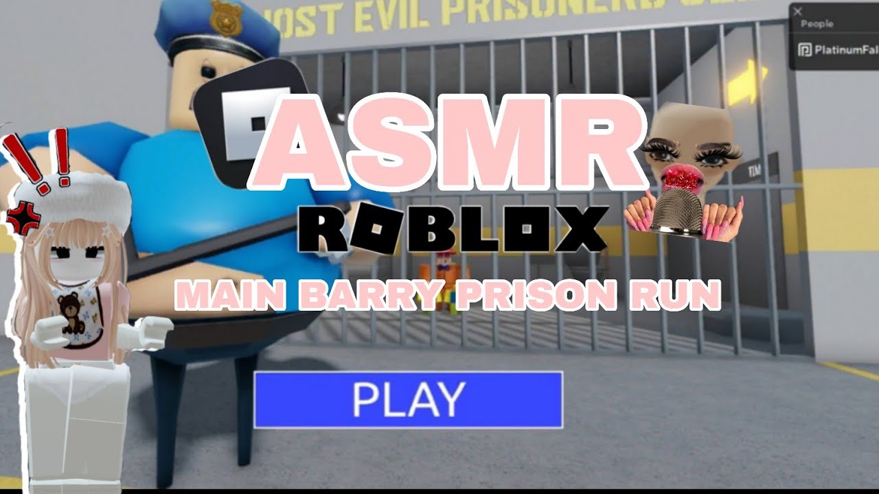 🔈🎧ASMR ROBLOX🎧🔈Main BARRY prison Run - YouTube