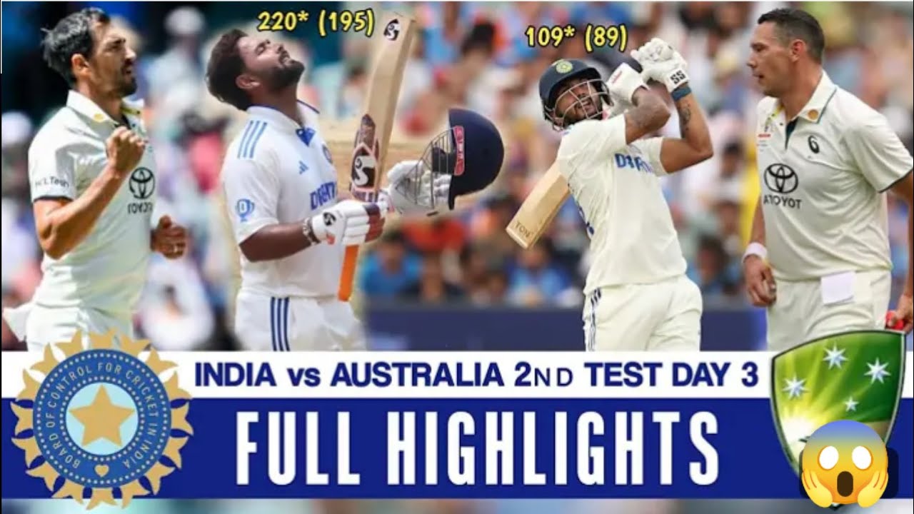 India vs Australia 2nd Test Full Match Highlights 2024 | IND vs AUS 2nd ...
