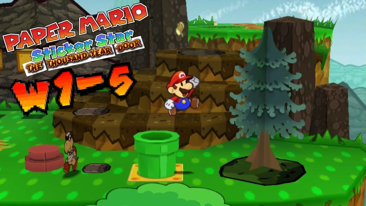 Paper Mario Sticker Star TTYD Mod. W1-5: Whammino Mountain. - YouTube