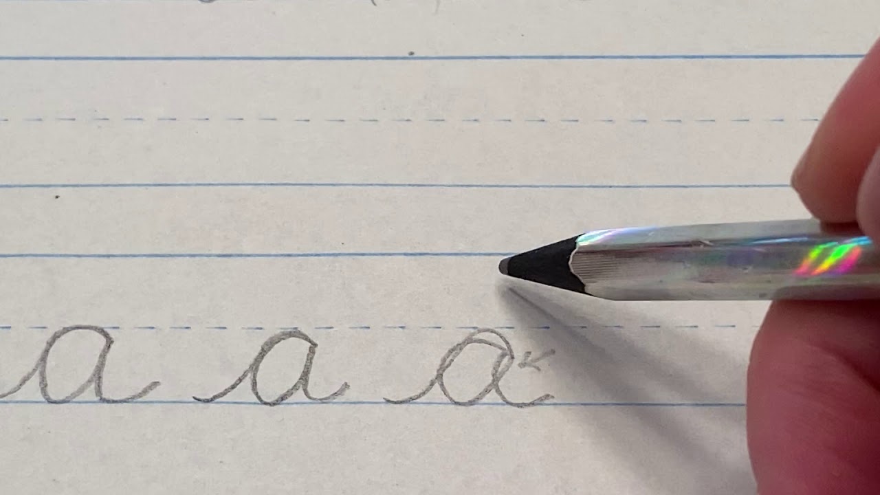 Lowercase a In Cursive YouTube Lowercase a In Cursive YouTube