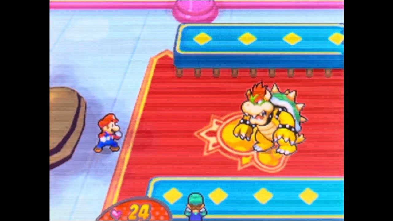 Mario & Luigi Bowser’s Inside Story - Bowser Tutorial Boss Fight (+ No Damage) - YouTube