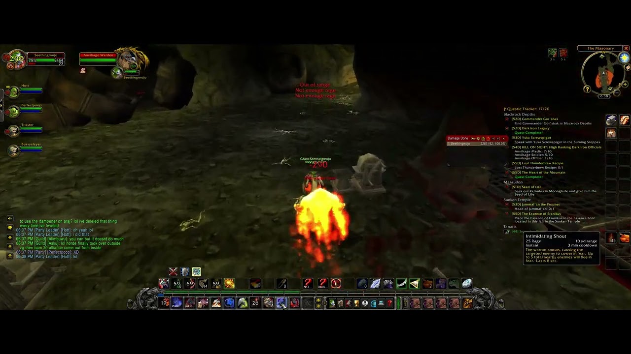 Running into BRD being chased by Alliance and Mobs WoW Classic ...