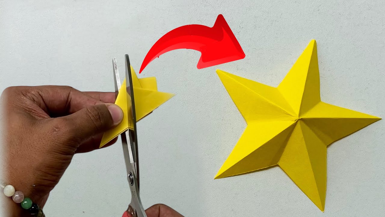 How to Cut a Perfect Star | Perfect Star in Seconds – One Cut Paper ...