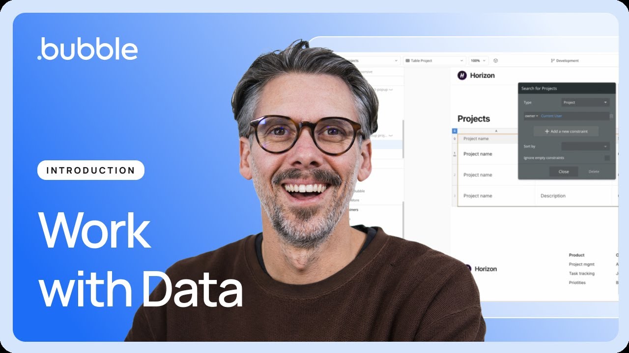 Section 3: Start working with Data | Bubble basics for AI builders ...