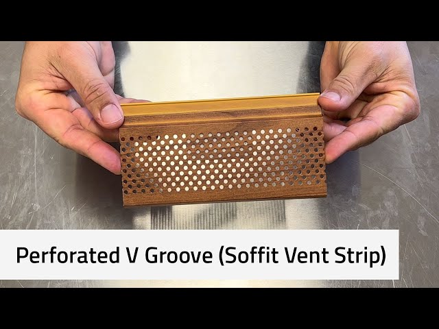 Extruded Aluminum Soffit Vent 10mm White Soffit Ventilation Strip
