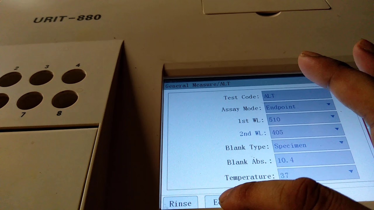 Urit-880 Machine এ SGPT/GPT Setting System - YouTube
