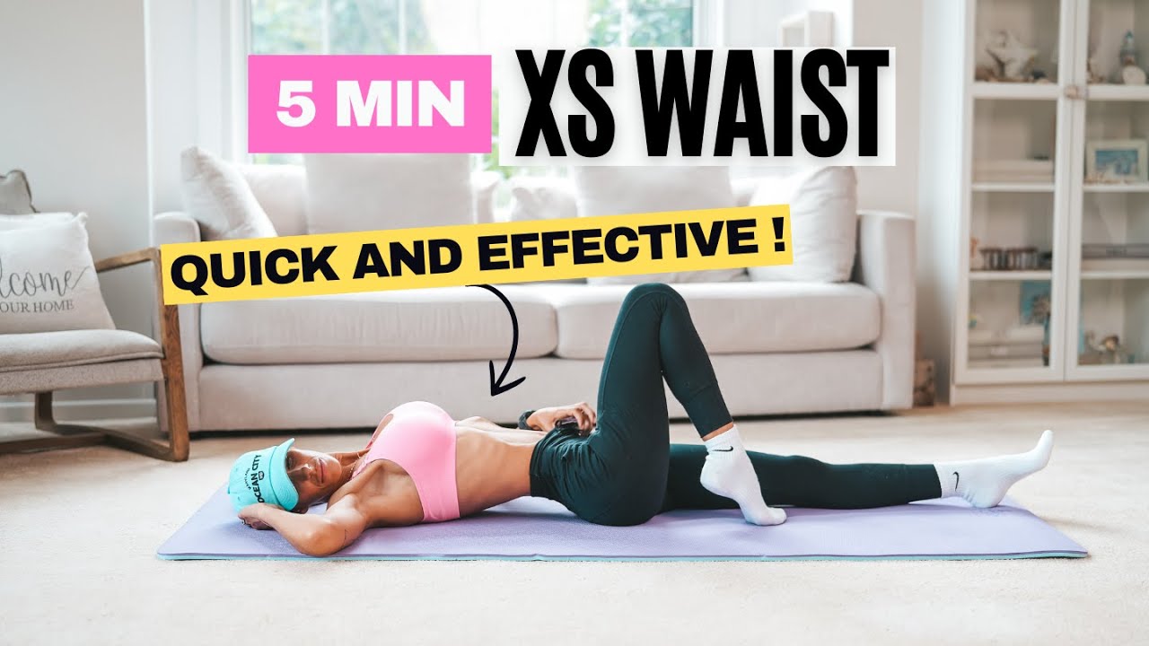 5 Min Abs & Small Waist Workout – Flat Stomach Fast! ( See Results in 2 ...