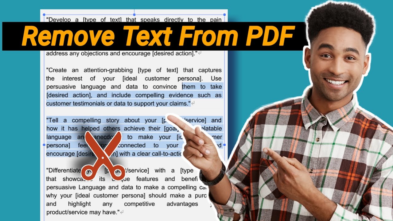 How to Remove Text from PDF File on Laptop & Mobile | Online Free ...