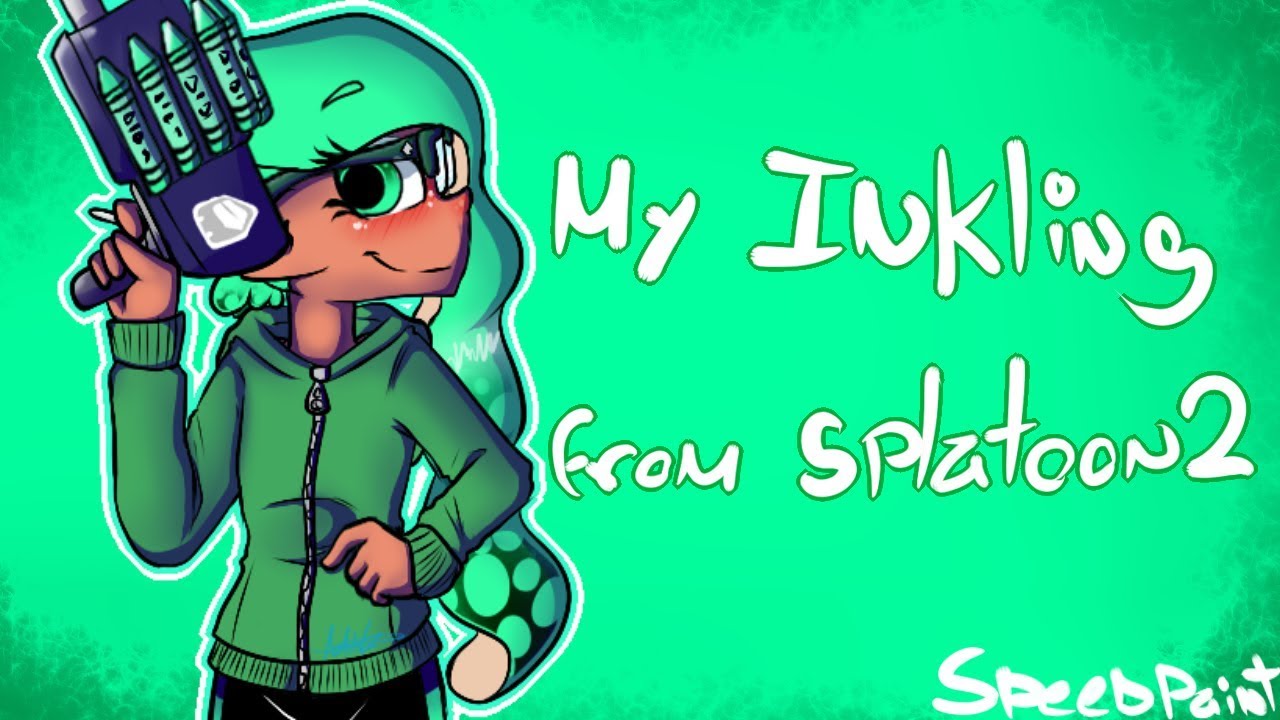 [My Inkling from Splatoon 2] - SpeedPaint SAI - YouTube