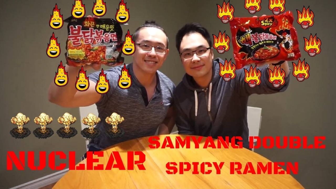 [NEW] Samyang Nuclear Double Spicy Ramen Challenge! - YouTube