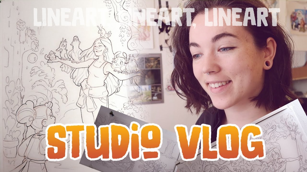 Lineart, linework and process • Illustrating a children's book ( Studio ...