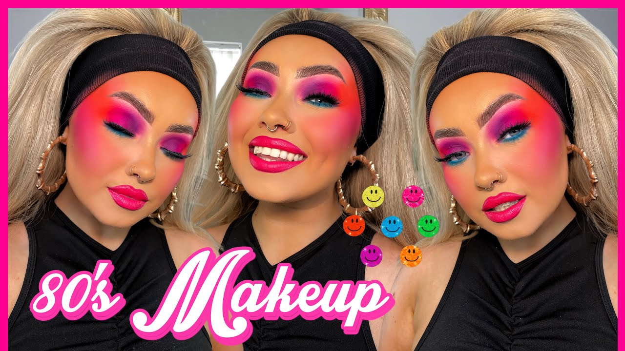 80’s Inspired Makeup Tutorial! 💜🩷 haha I love this! - YouTube