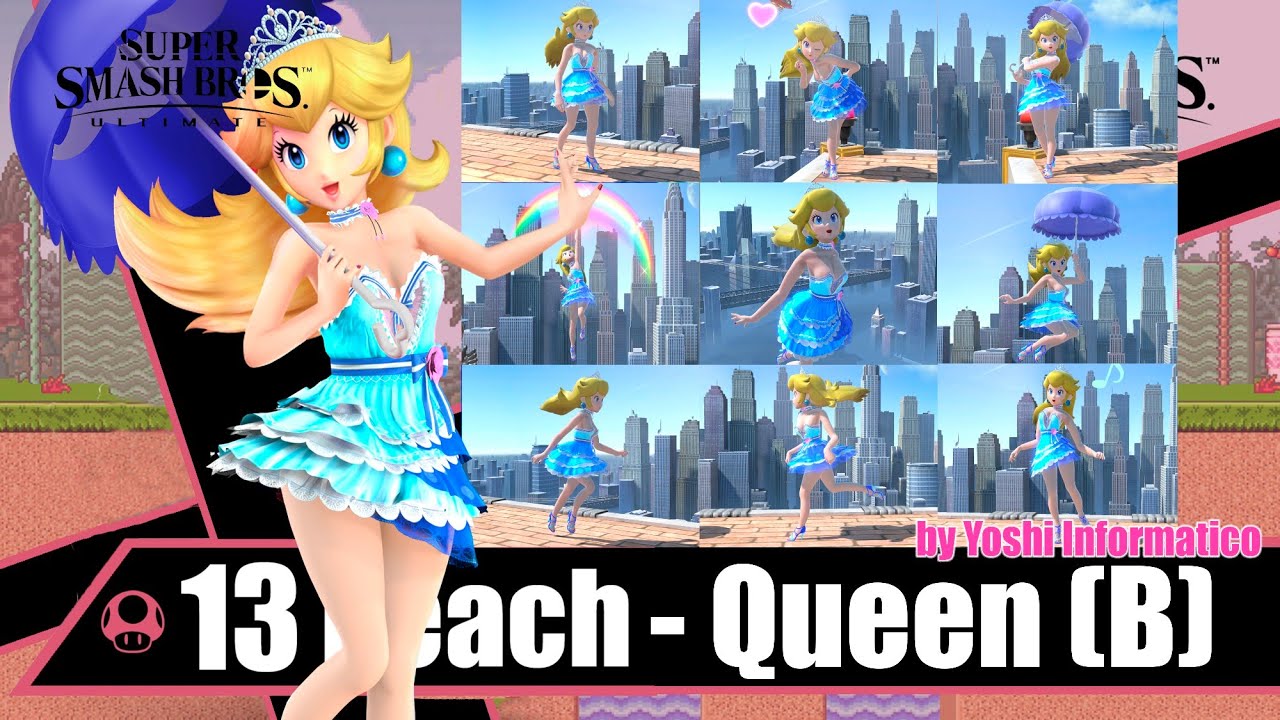 SSBU MOD - PEACH BEAUTY QUEEN (BLUE) - YouTube