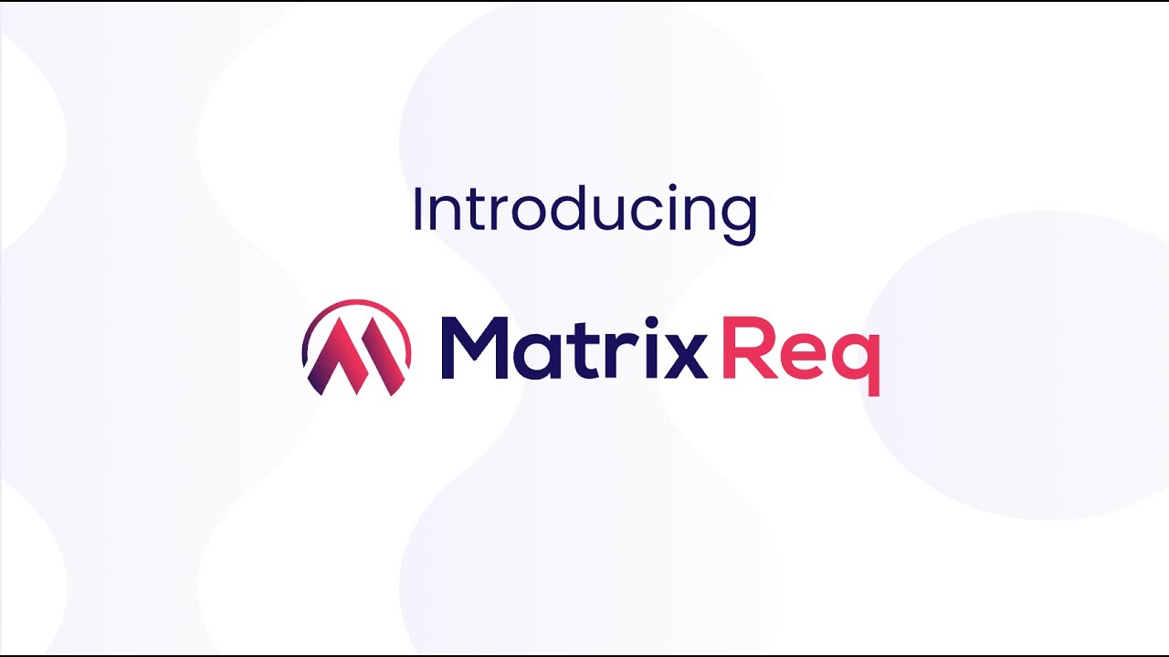 Introducing MatrixReq software - YouTube