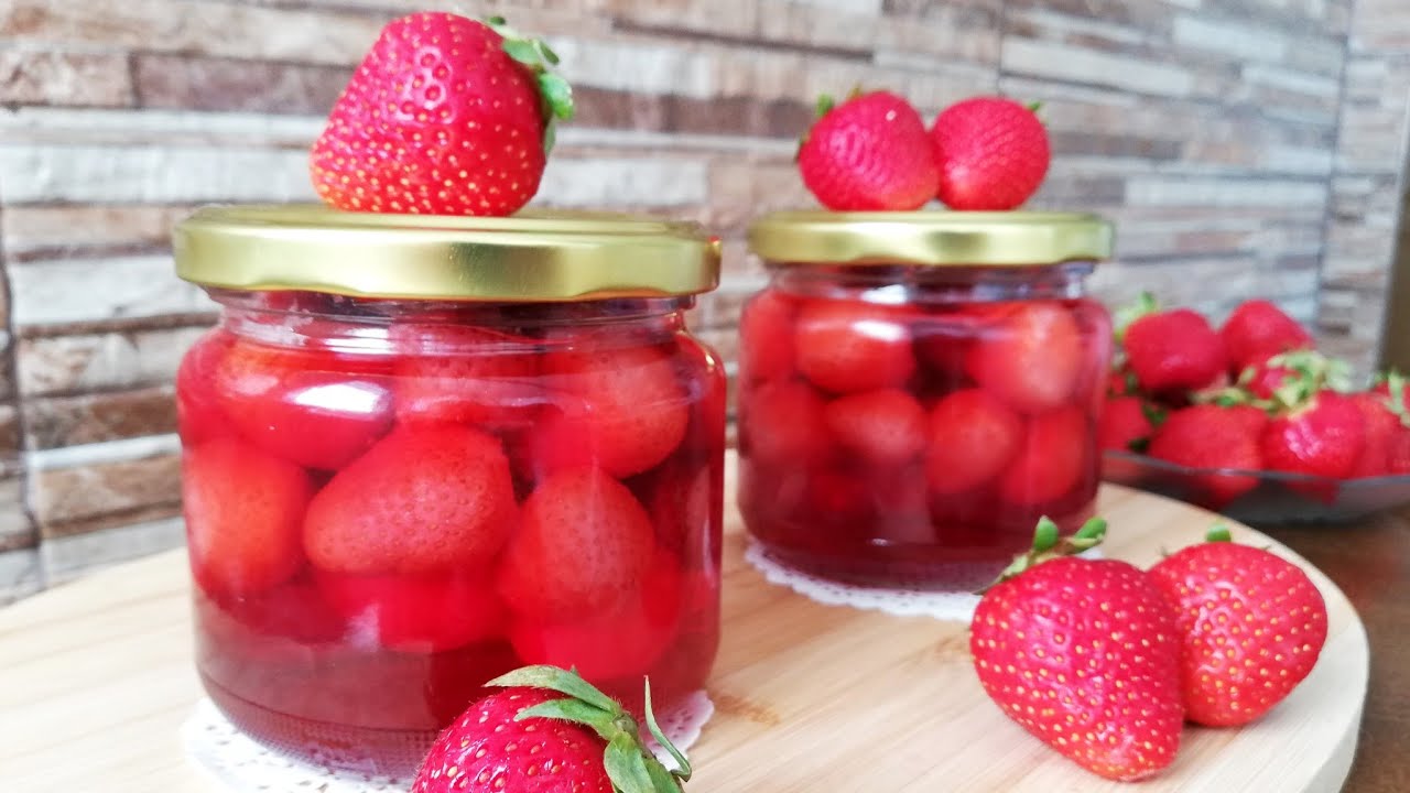 Kompot od jagoda 🍓 Kako sačuvati jagode? Pasterizacija jagoda - YouTube