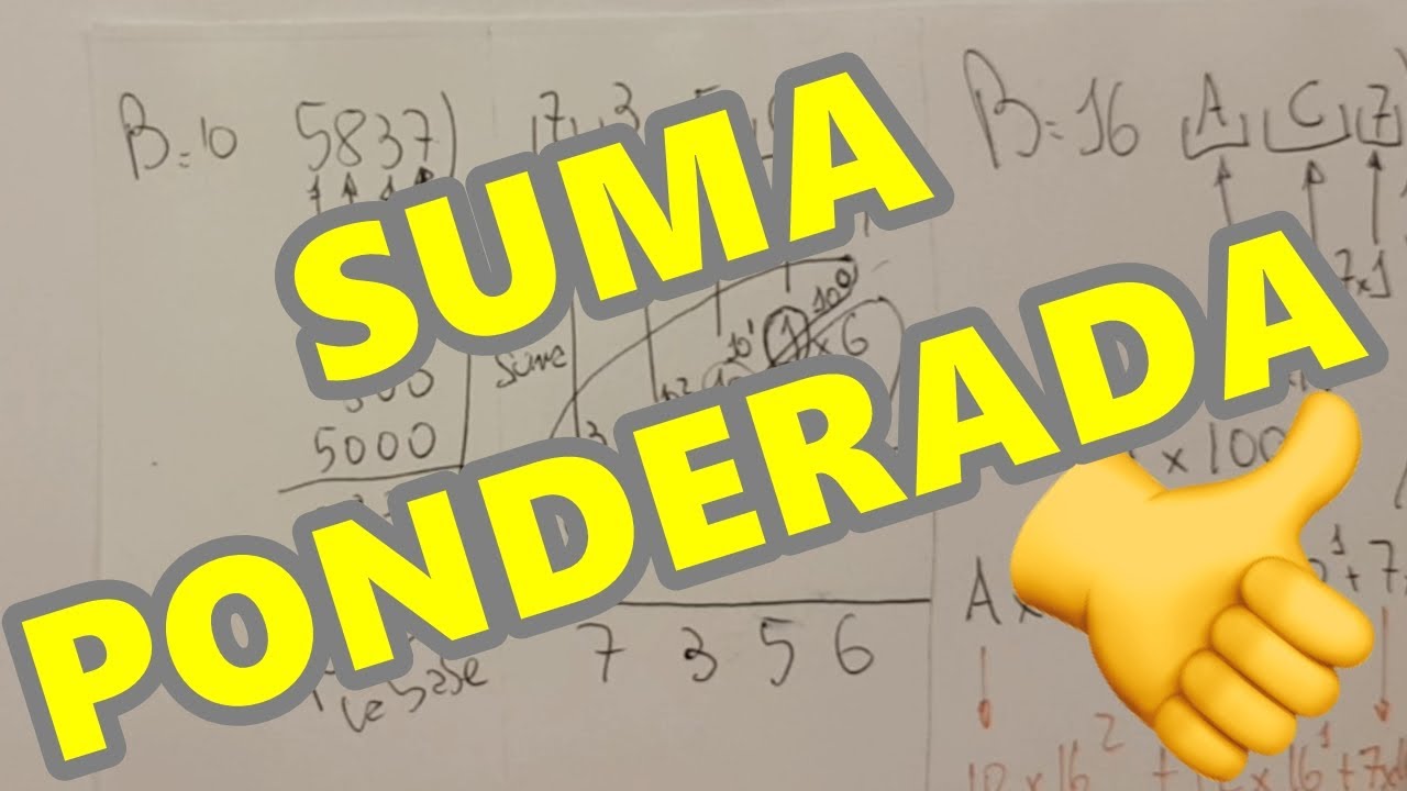 Conversión con suma ponderada - YouTube