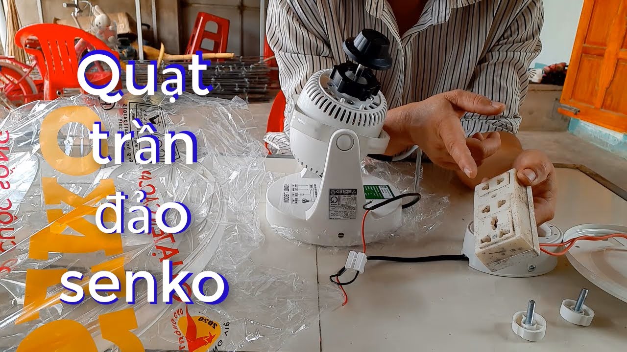 quạt trần đảo senko TD- 105(senko island ceiling fan TD-105) - YouTube
