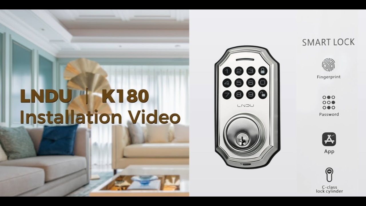 LNDU K180 Installation Video Tutorial (Smart Lock) - YouTube